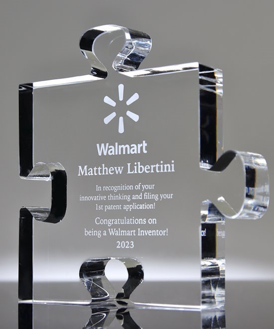 Puzzle Piece Crystal Award | Crystal Puzzle Trophy | Edco Awards