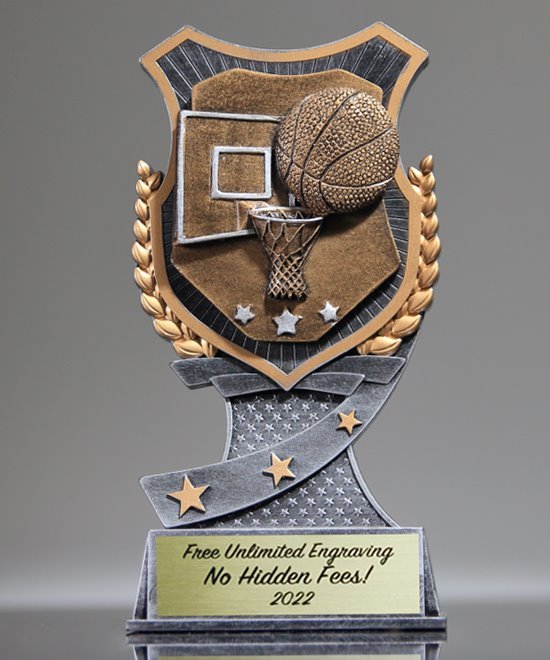 Pro Shield Basketball Trophy | Edco Awards