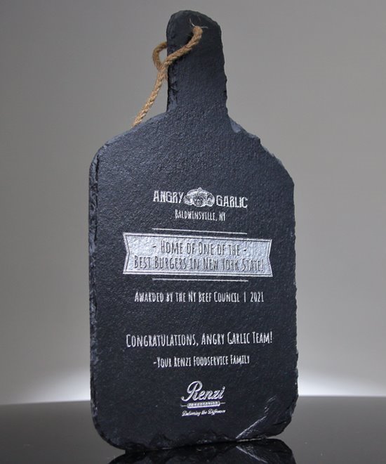 Engraved Slate Cutting Board with Hanger String | Edco Awards