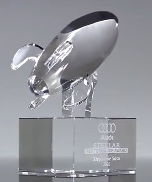 Crystal Rocket Ship Award | Edco Awards