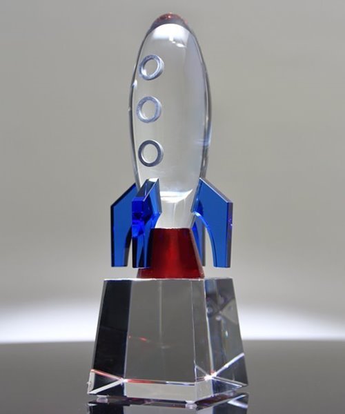 Crystal Rocket Launch Trophy | Innovation Award | Edco Awards