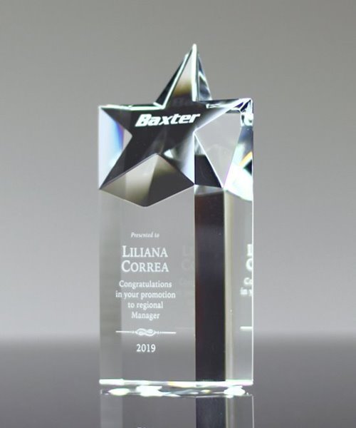 Optical Crystal Star Towers | CRY256, CRY258 | Edco Awards