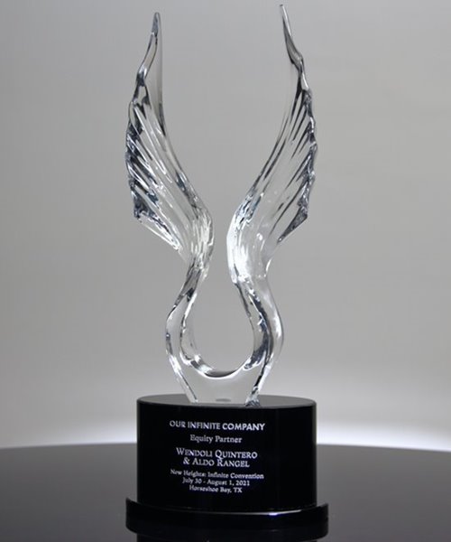 Victory Wings Crystal Award | Winged Trophy | Edco Awards
