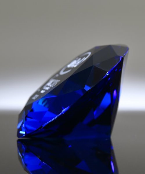 Blue Diamond Award With Silver Highlight | Edco Awards