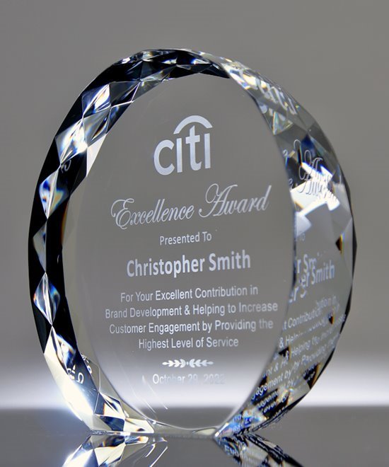 Clear Crystal Circle Award | Edco Awards