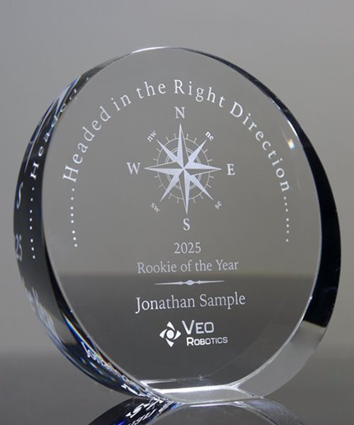 Compass Award Crystal | Edco Awards