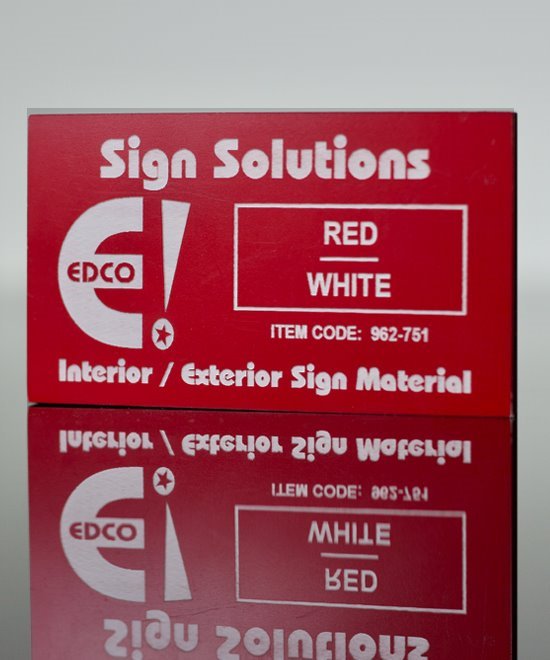 Door Plate with Slide-In Silver Frame | Edco Awards