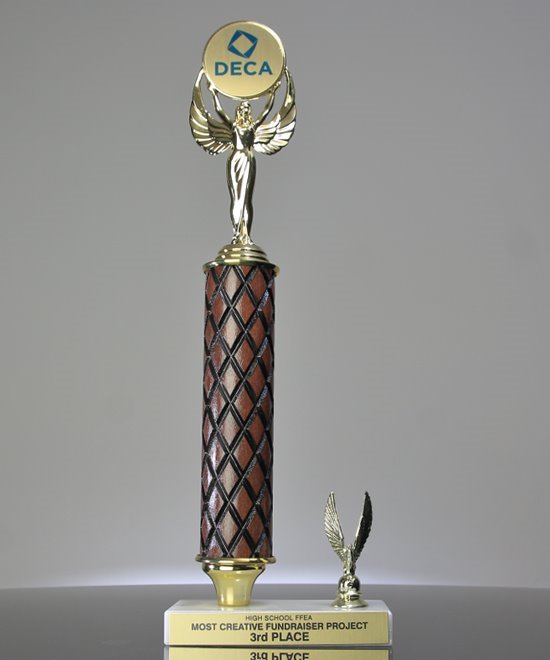 Classic Wood Column Trophy | Edco Awards
