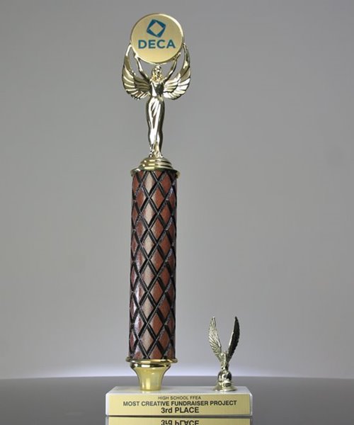 Classic Wood Column Trophy | Edco Awards