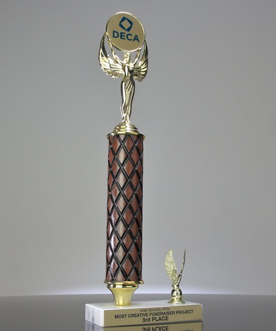 Classic Wood Column Trophy | Edco Awards