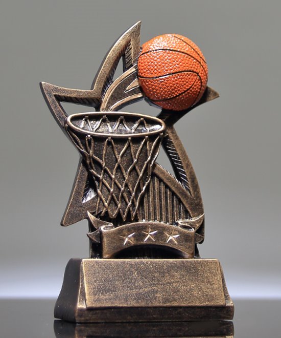 Sweeping Star Basketball Trophy | Edco Awards