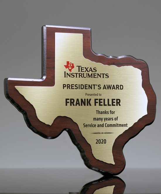 State of Texas Wall Plaque