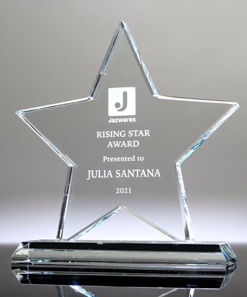 Clear Crystal Star Award | Edco Awards