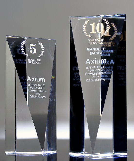Employee Service Years Crystal Award | Edco Awards
