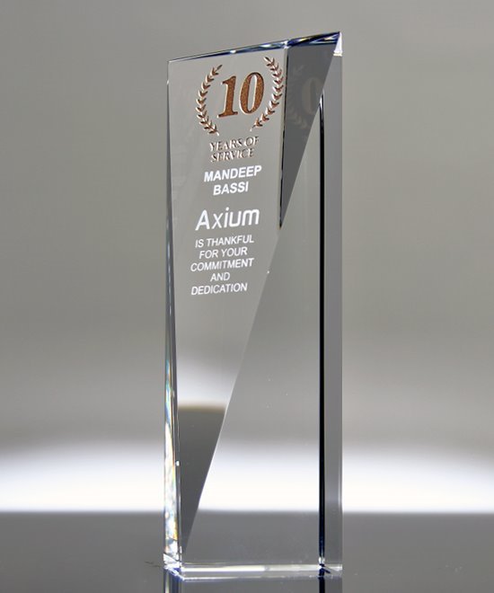 Employee Service Years Crystal Award | Edco Awards