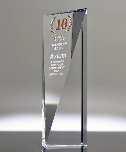 Years of Service Crystal Tower | Employee Award | Edco Awards