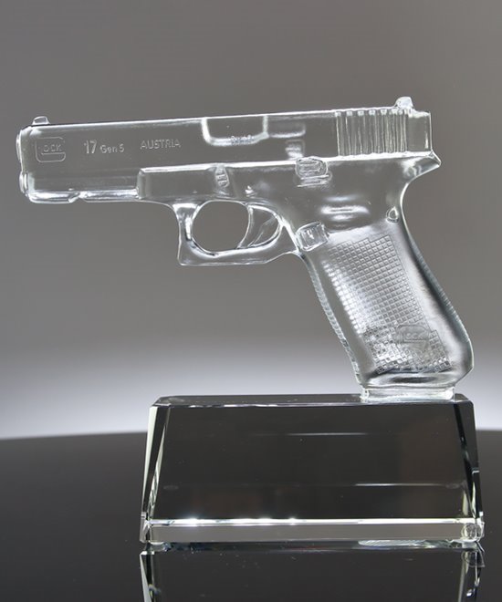 Crystal Gun Trophy, Revolver Award | Edco Awards