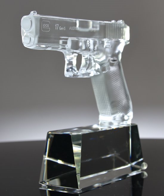 Crystal Gun Trophy, Revolver Award | Edco Awards