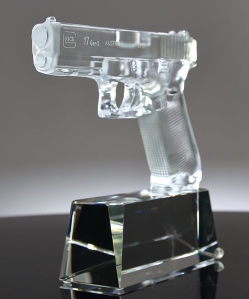 Crystal Gun Trophy, Revolver Award | Edco Awards