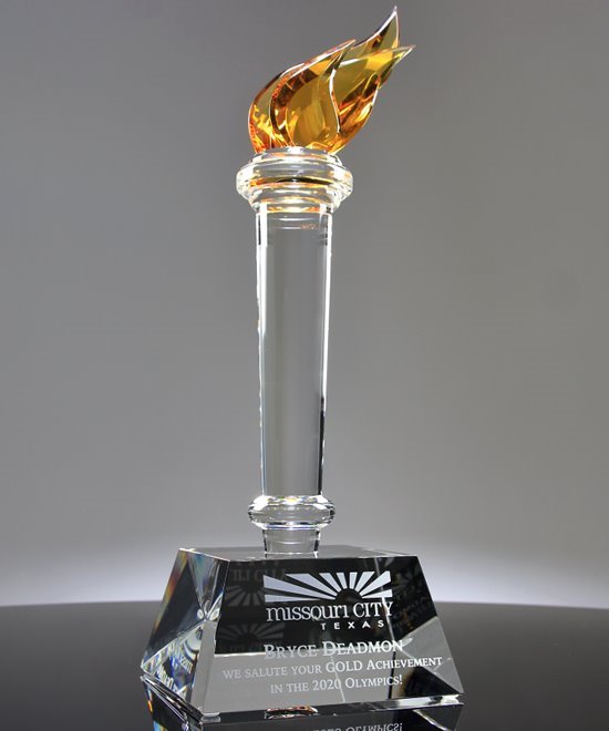 Crystal Torch Trophy | Amber Flame Award | Edco Awards