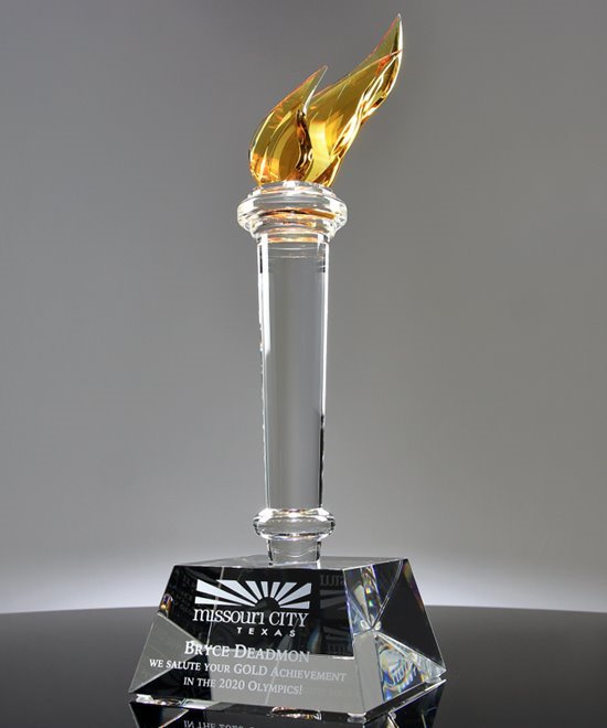 Crystal Torch Trophy | Amber Flame Award | Edco Awards