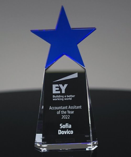 Momentum Star Blue Crystal | Edco Awards