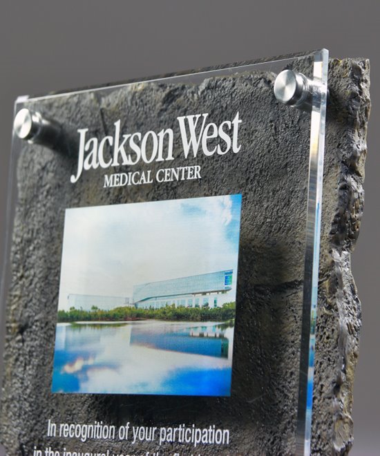 Stone Award Plaque With Full Color Imprint | Edco Awards