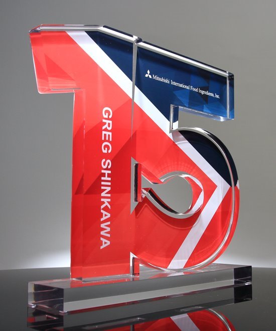 Number 15 Acrylic Award | Edco Awards