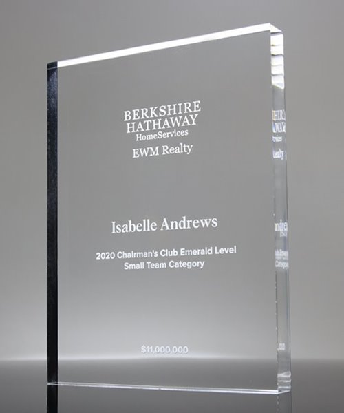 Acrylic Rectangle Award | Edco Awards