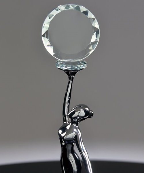 Woman Entrepreneur Award | Chrome & Crystal Trophy | Edco Awards