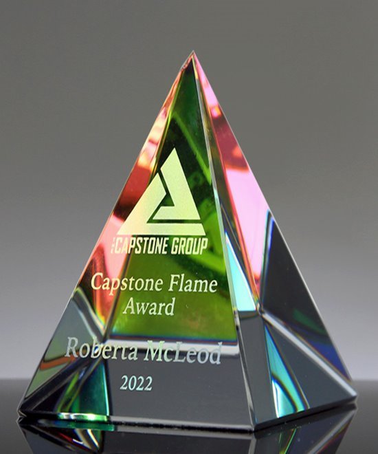 Prismatic Crystal Pyramid Award | Edco Awards