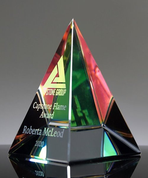 Prismatic Crystal Pyramid Award | Edco Awards