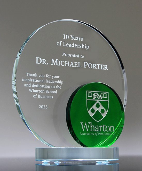 Green Eclipse Crystal Award | Edco Awards