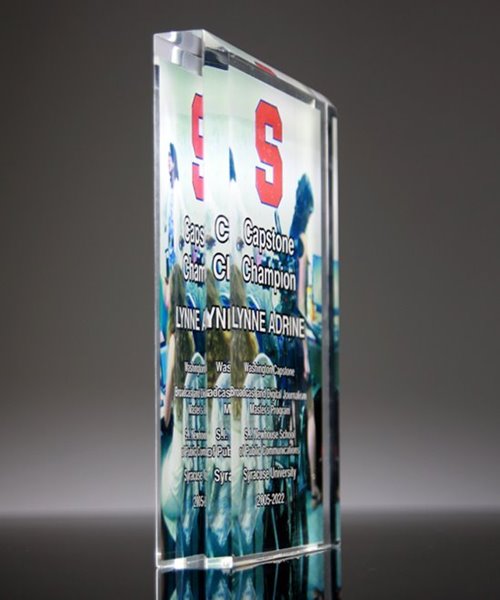 Beveled Acrylic Rectangle Trophy | Edco Awards