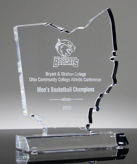 State of Ohio Acrylic Trophy | Edco Awards