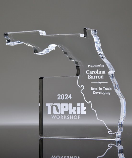 Florida Shape Acrylic Paperweight Award | Edco Awards