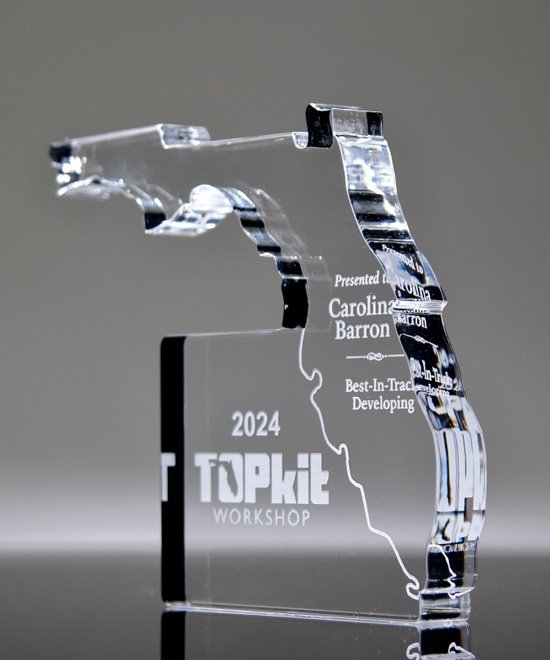 Florida Shape Acrylic Paperweight Award | Edco Awards