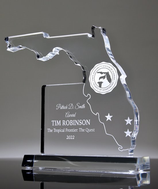 Florida Acrylic State Shape Trophy | Edco Awards
