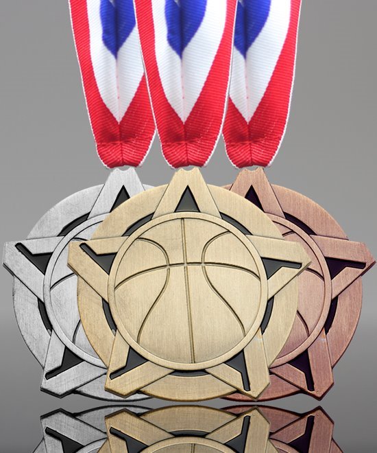 Super Star Basketball Medal | Edco Awards