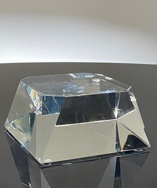 Home / Trophies & Awards / Mounting Bases / Beveled Clear Crystal Slant ...