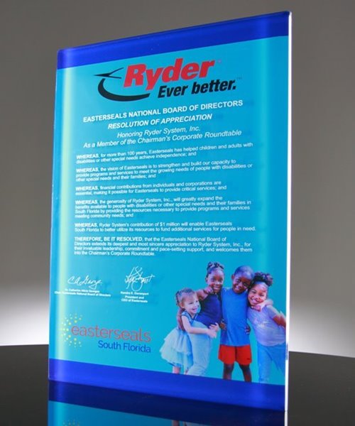 Custom Printed Acrylic Plaque | Edco Awards