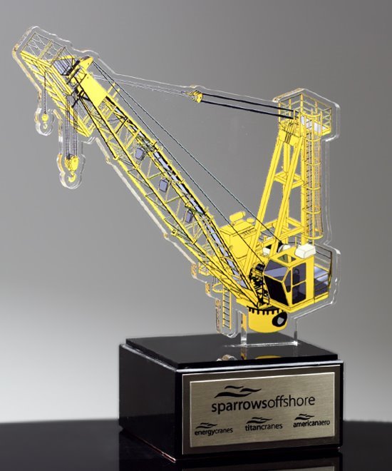 Acrylic Crane Trophy | Edco Awards