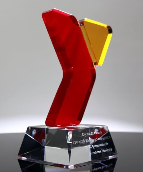 Custom Logo Shaped Crystal Award | Edco Awards