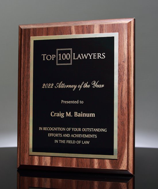 Traditional Walnut Finish Award Plaque | Edco Awards