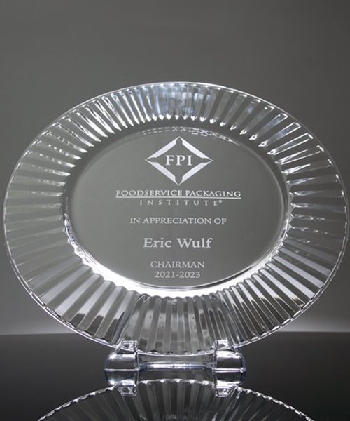 Sunburst Glass Tray Award | Edco Awards