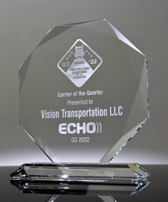 Truck Driver Recognition Crystal Award | Edco Awards