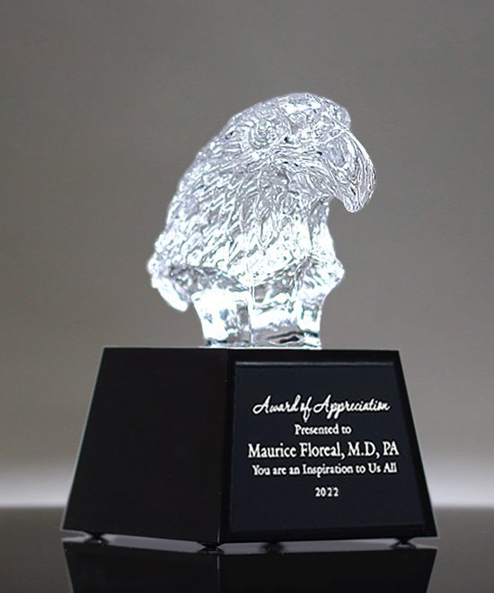 Crystal Eagle Bust Award | Edco Awards