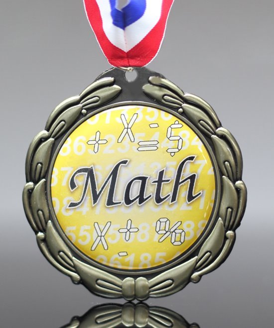 Epoxy Domed Math Medals