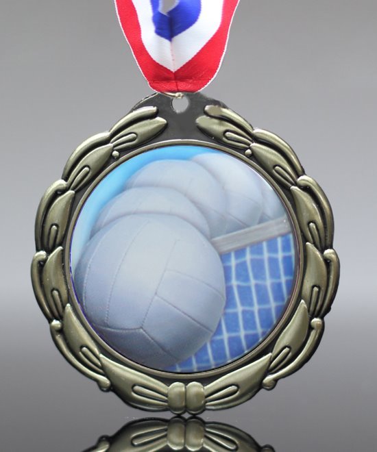 Volleyball Epoxy Domed Medal | Edco Awards