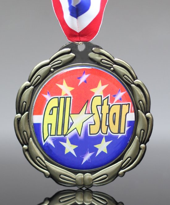 All-Star Epoxy Domed Medal | Edco Awards